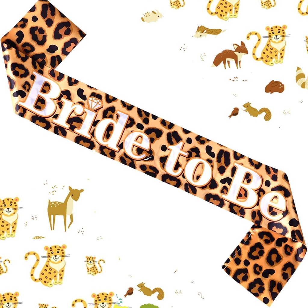 Cheetah Bachelorette Decoration Leopard Bachelorette Bride to be Sash ...