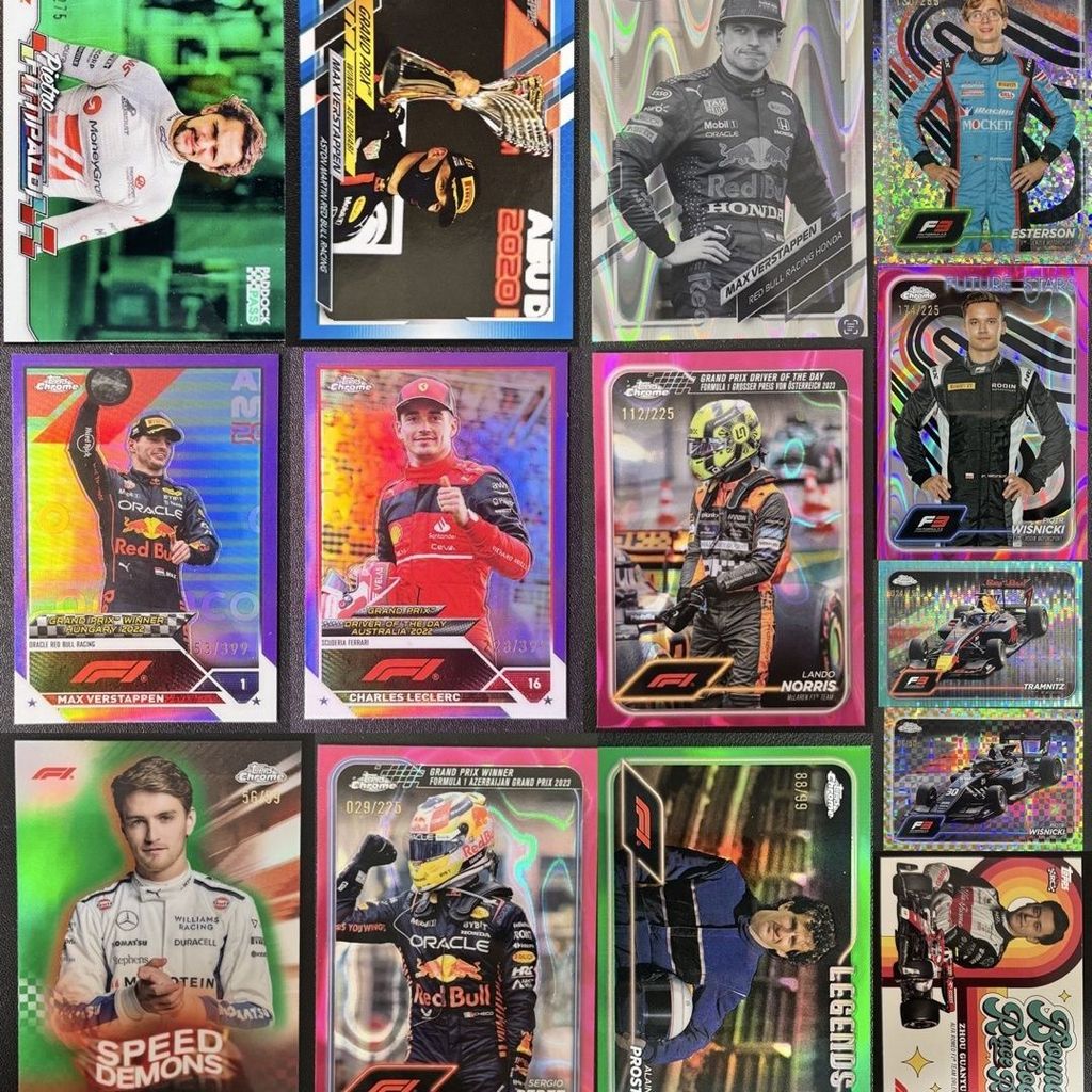 【Shipment within 24 hours‌】 Topps Formula 1 Racing F1 Trading Cards Max Verstappen Sergio Perez ...