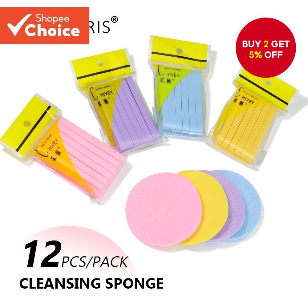 ANNAFRIS 12 Pack Face Washing Pads - Makeup Puff & Compressed Cleansing ...