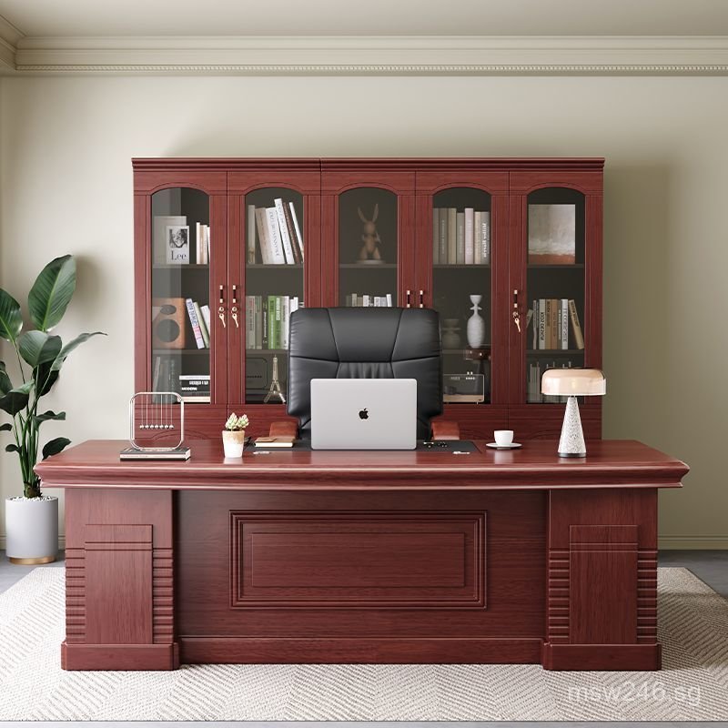 Executive Boss Desk Office Desk Chinese Style Large Desk Complete ...