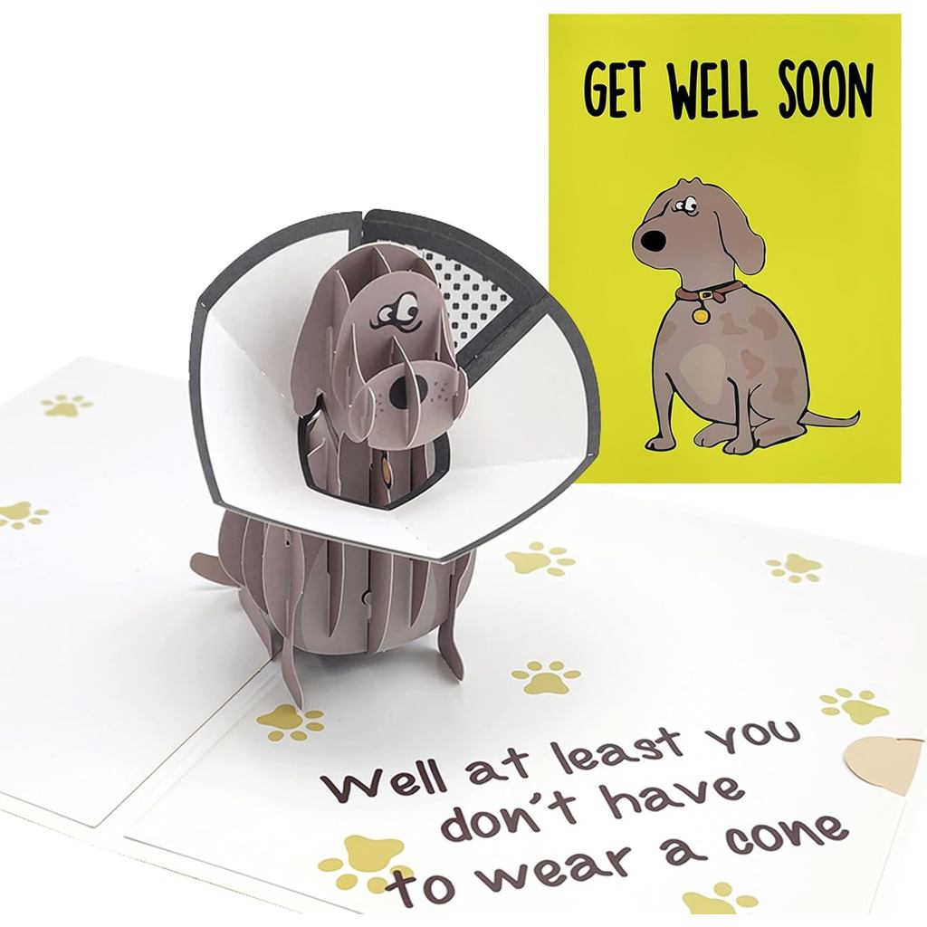 Funny Pop Up Get Well Soon Card, Humorous 3D Speedy Surgery Recovery ...