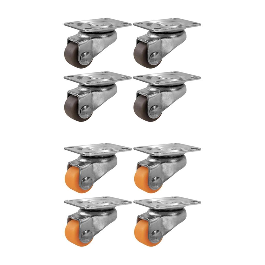 [trdfdv] 4-piece Furniture Linear Wheels, Mini Swivel Casters, Multi ...