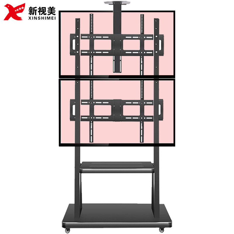 Universal Multi-Screen Dual-Screen TV Stand Floor Cart Movable ...