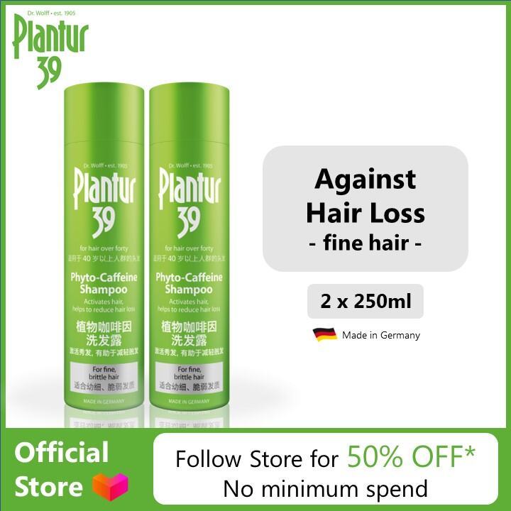 Plantur 39 Phyto-Caffeine Shampoo for Fine and Brittle Hair (2 x 250ml ...