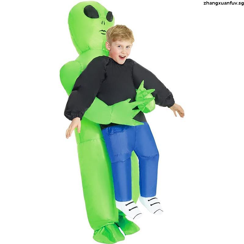 Adult Kids Alien Inflatable Costume Boys Party Cosplay Costume Fun Suit ...
