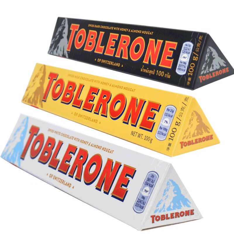 Swiss Triangle Nut Chocolate TOBLERONE Triangle Brand Chocolate 100g ...