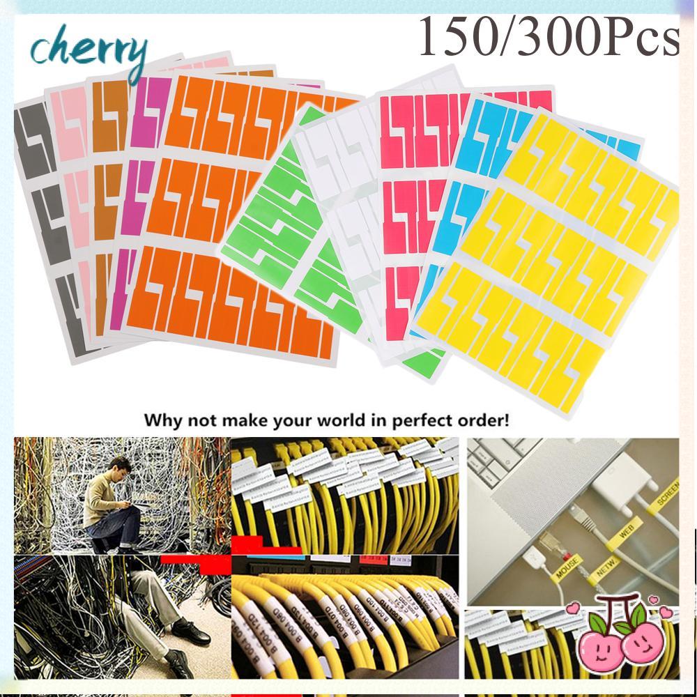 CHERRY 150/300pcs Identification Tags Marker Tool Colorful Self ...