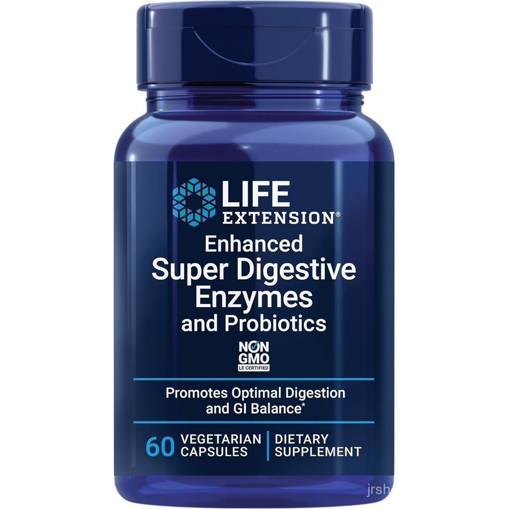 Life Extension Enhanced Super Digestive Enzymes and Probiotics – B ...