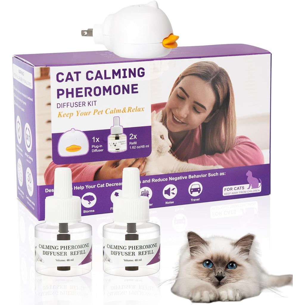 Cat Calming Diffuser Advanced Cat Pheromones Calming Diffuser, Enhanced ...