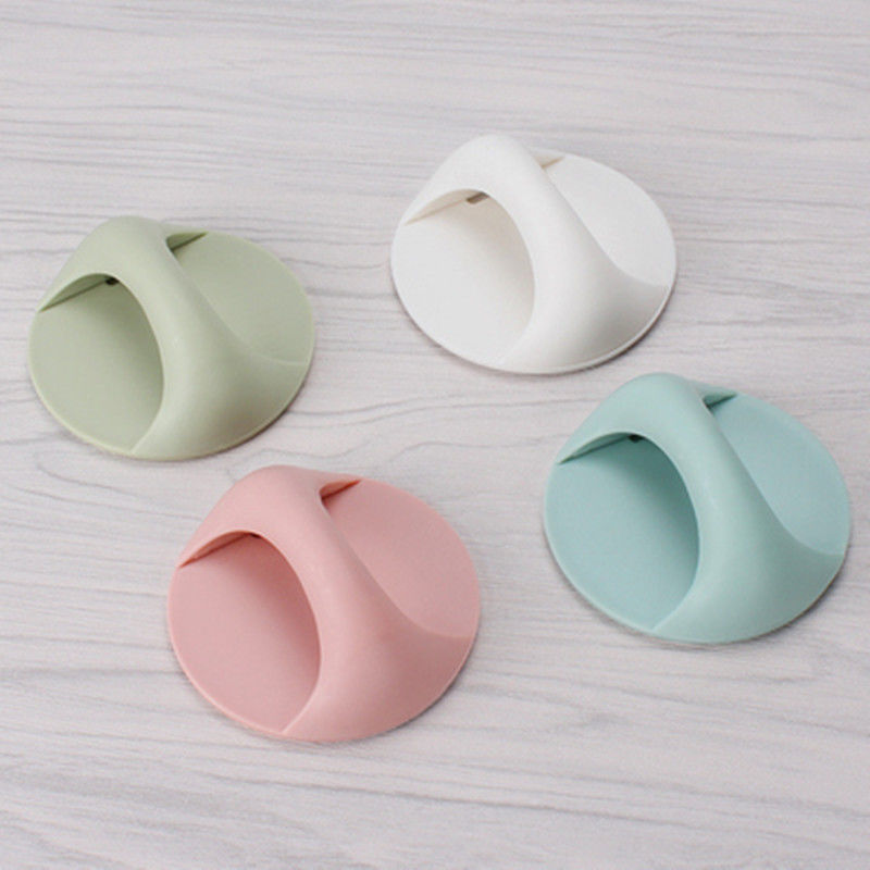 Self Adhesive Pull Handles, No Drill Round Cabinet Door Handles for ...