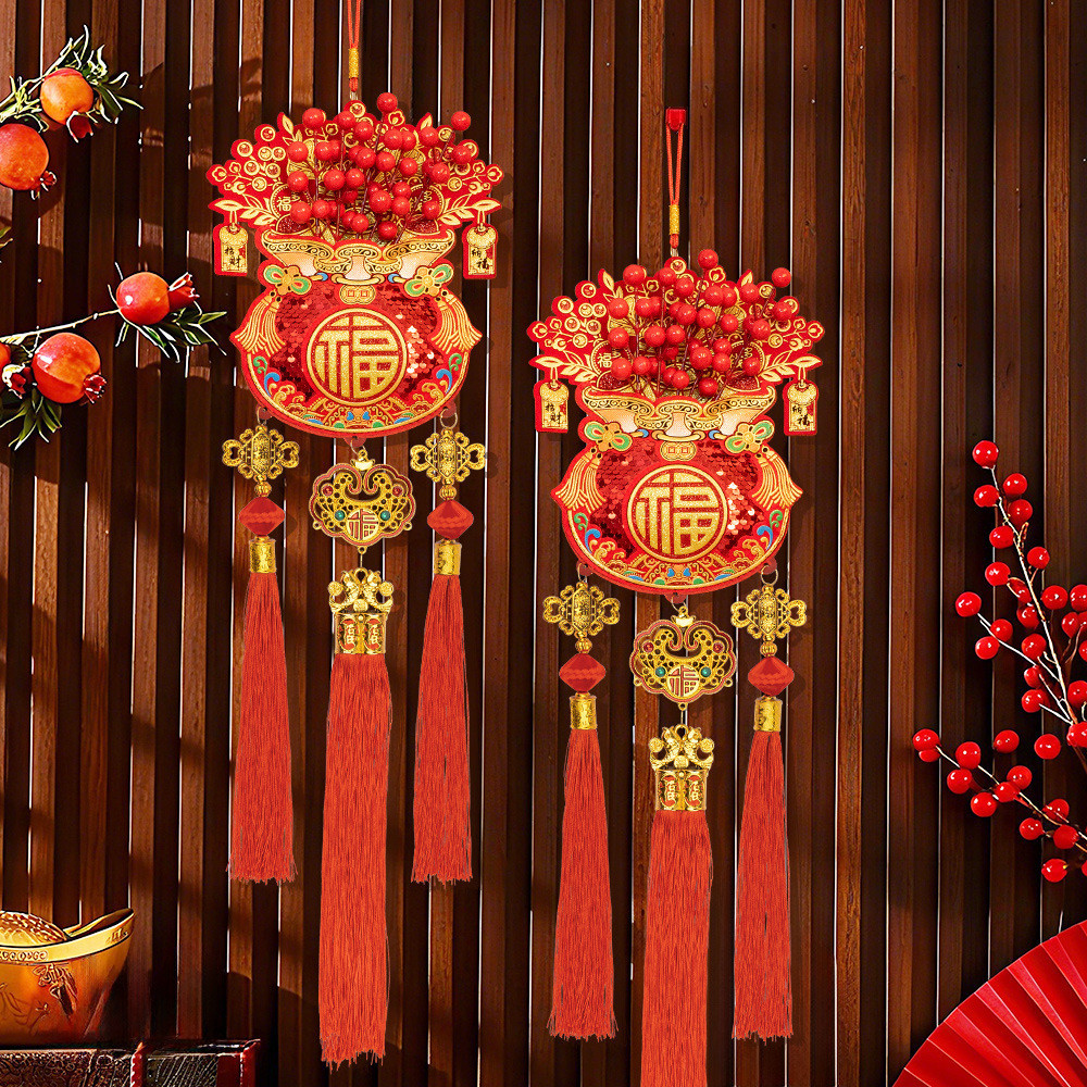 Cny 2026 horse 2026 New Style Spring Festival Festive Flocking Printed ...