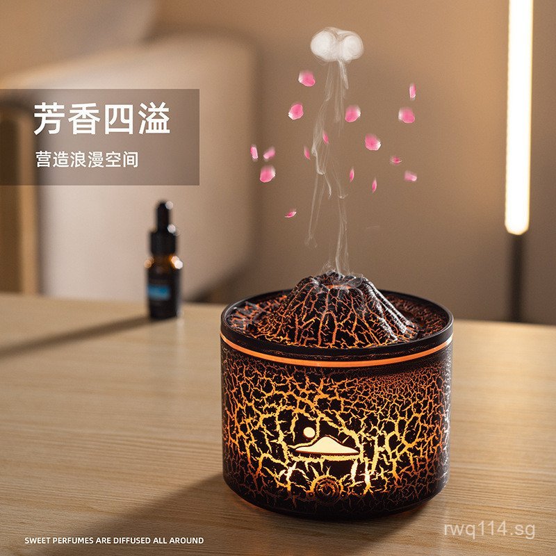 Humidifier Large Capacity Night Light Aromatherapy Machine Volcano ...