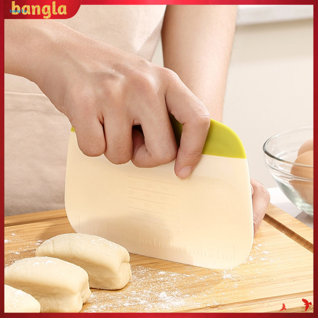 bangla| Dough Cutter Pastry Preparation Tool Multi-purpose Bowl Scraper ...