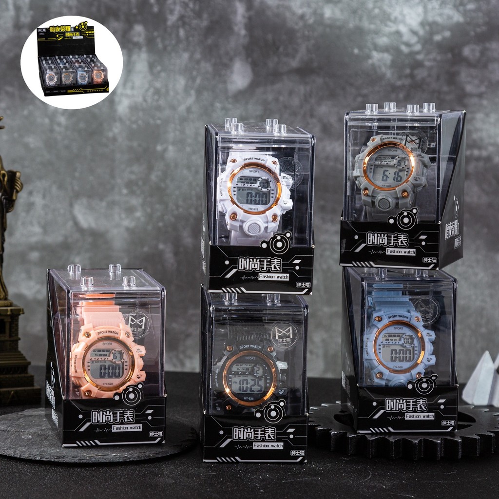 Spring New Macaron Color Electronic Watch Multi-Function Alarm ...
