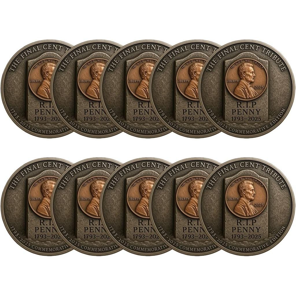 Final Cent Tribute Coin – Commemorative 2025 Penny Coin, Historic ...