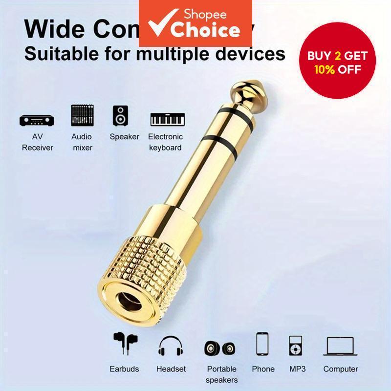 [Shopee Choice] Jack 6.5 6.35mm Male Plug to 3.5mm Female Connector ...
