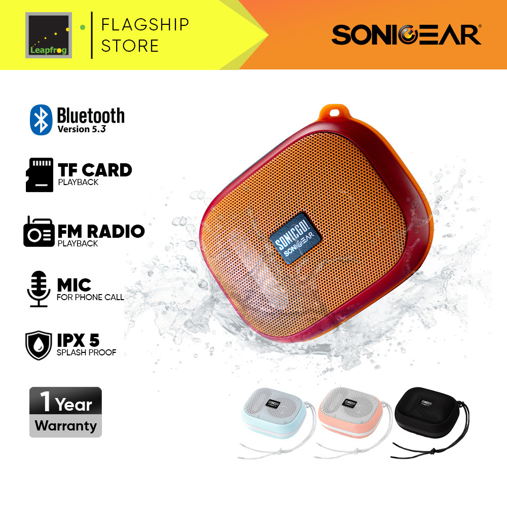 SonicGear SonicGo 101 Aqua Great Audio With Huge Bass Speaker | IPX 7 ...