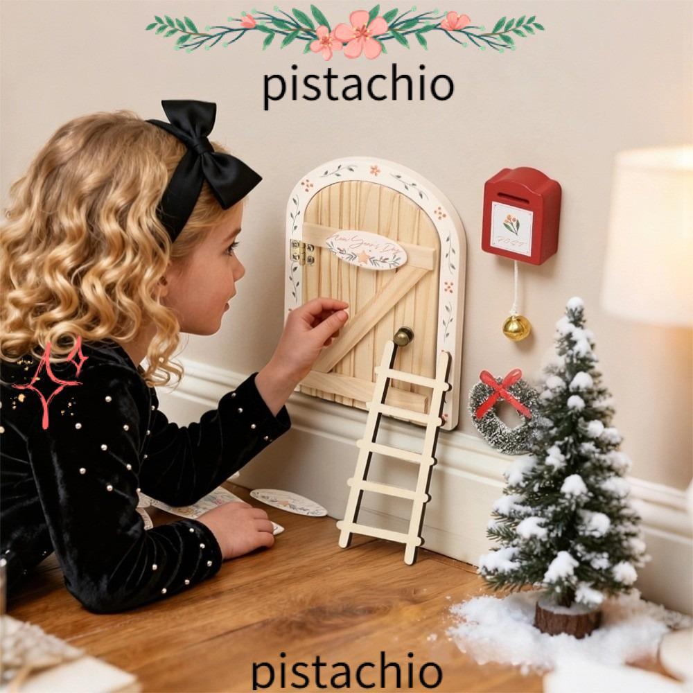 PISTACHIO Fairy Elf Door, Mini Christmas Style Wooden Elf Door, Room ...