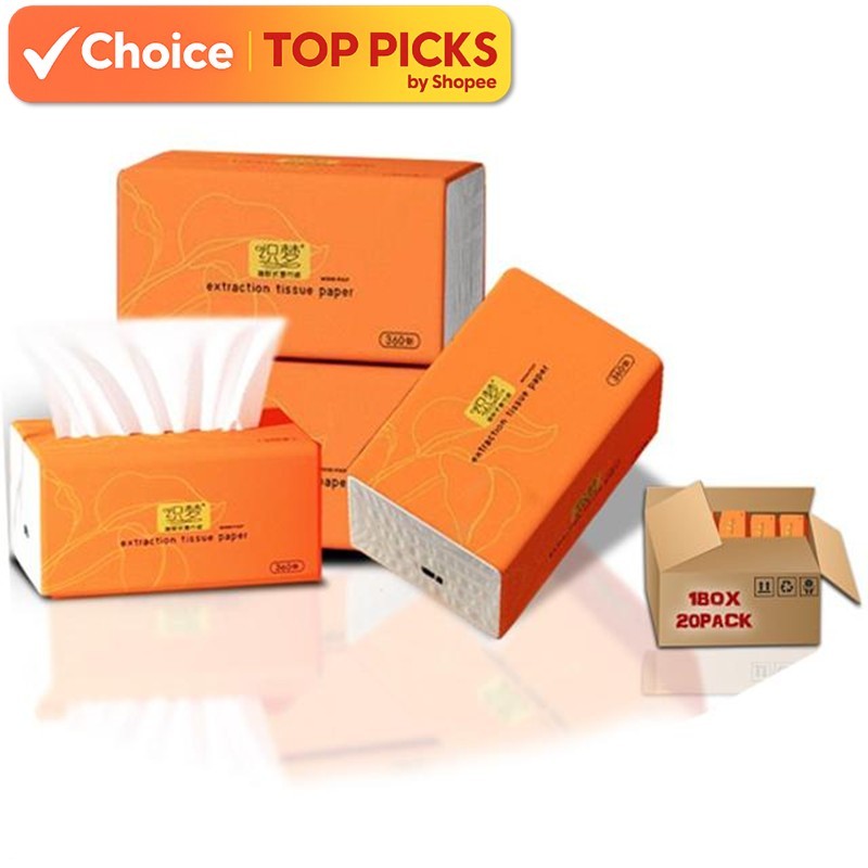 Soft Facial Tissue (4-Ply, 20 Packs) - Environmentally Friendly, High ...