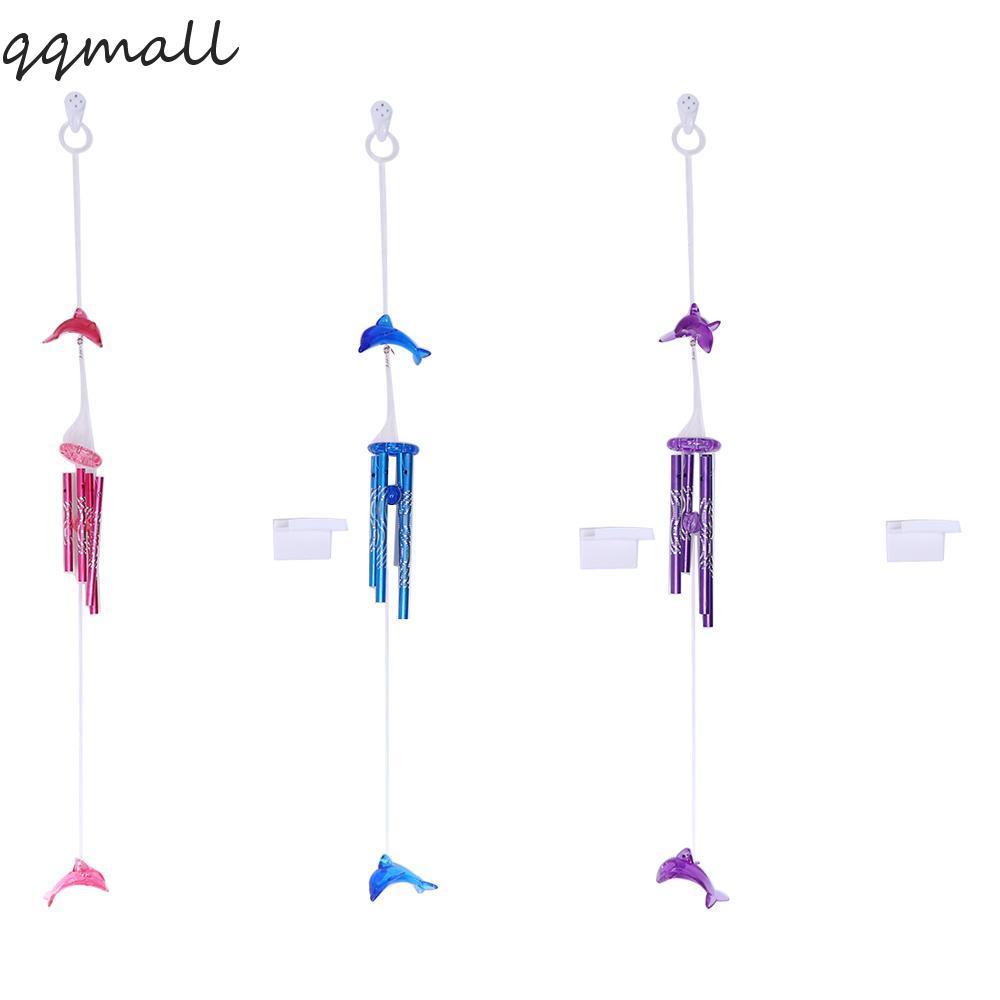 QQMALL Wind Chime Hanging Decor Crystal Dolphin Creative Home Garden ...