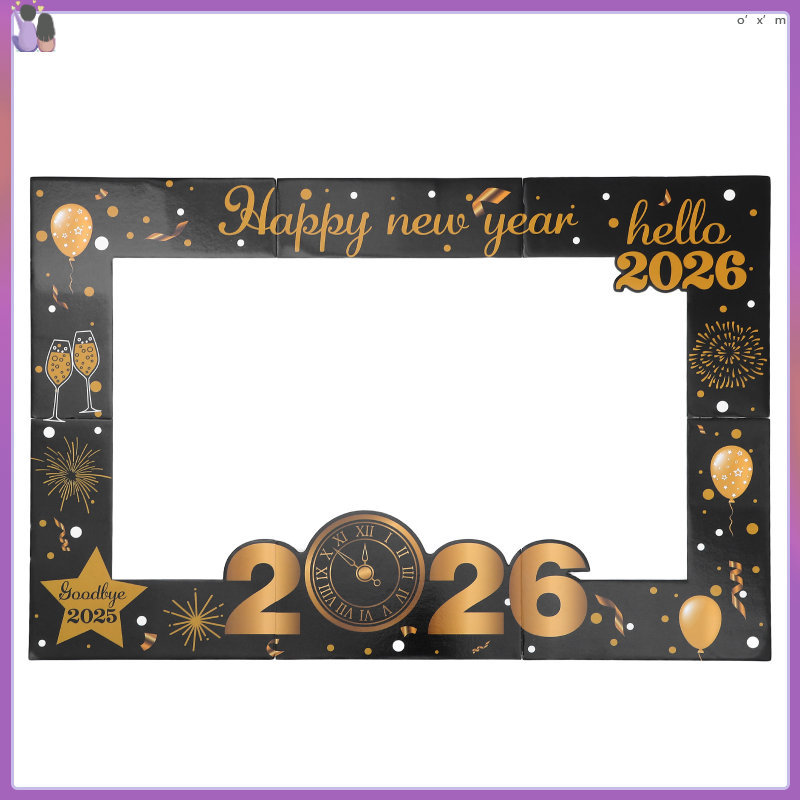 Photo Frame 2026 New Years Eve Props Picture Frames Happy Party Booth ...