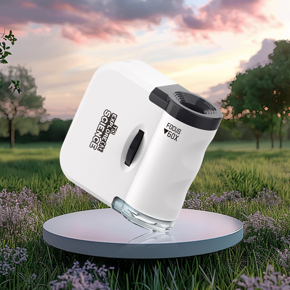 [New] 60X MicroMini Portable Microscope with LED Flashlight Handheld ...