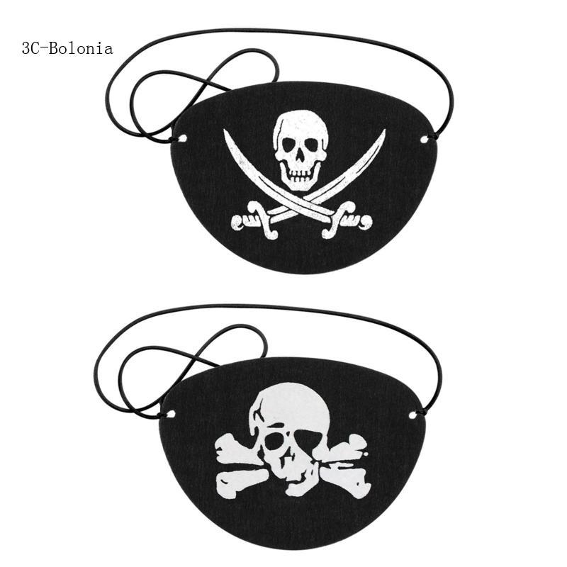 BO 12Pcs Felt Pirate One Eye Patches For Halloween Costume Cosplay ...