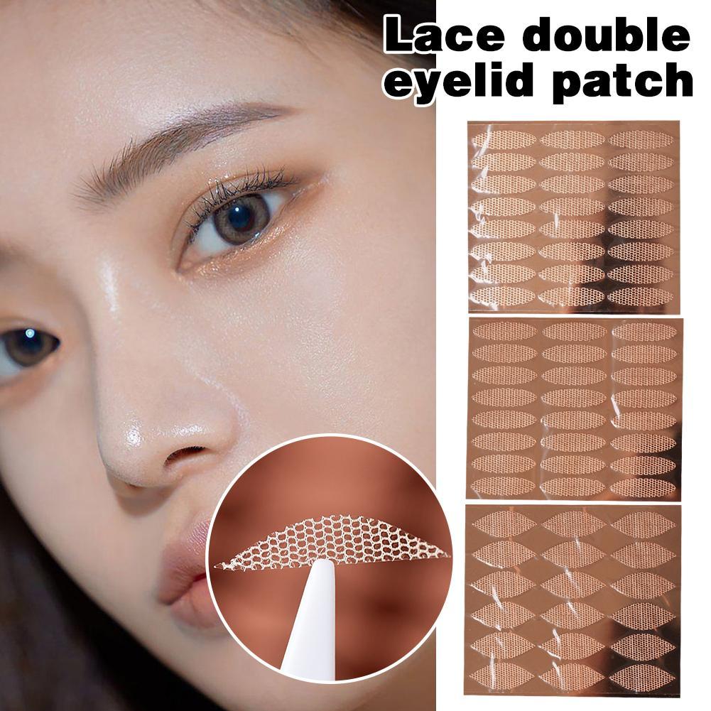 Lace Double Eyelid Stickers Invisible Natural Widening Seamless Eyelid ...
