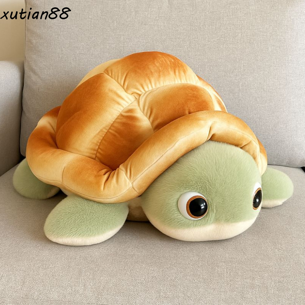 XUTIAN88WL Bread turtle Plush Toy, Marine Animal Stuffed Sea Turtle ...