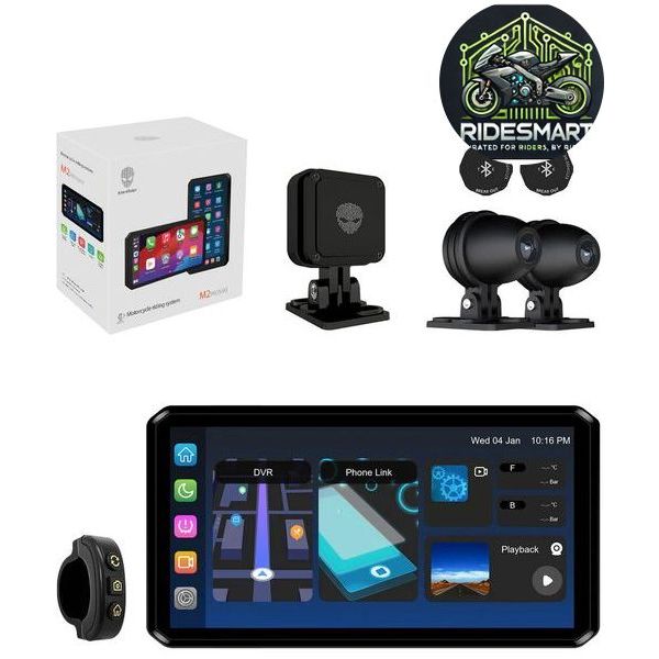 Alien Rider M2 Max V2 Plus 6.2" Smart Motorcycle Streaming System ...