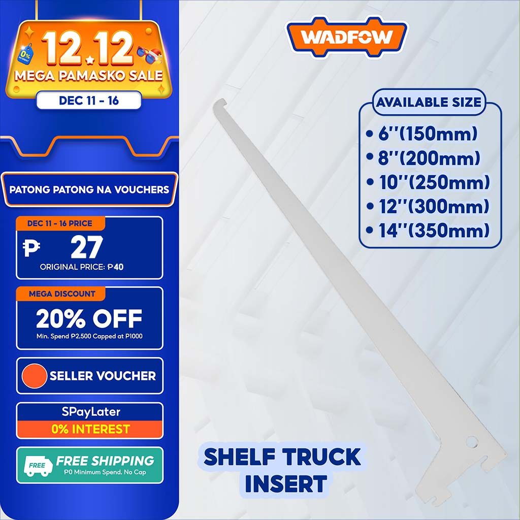 Wadfow Shelf Arm Track 2mm Thickness Heavy Duty Insert Support Brackets ...