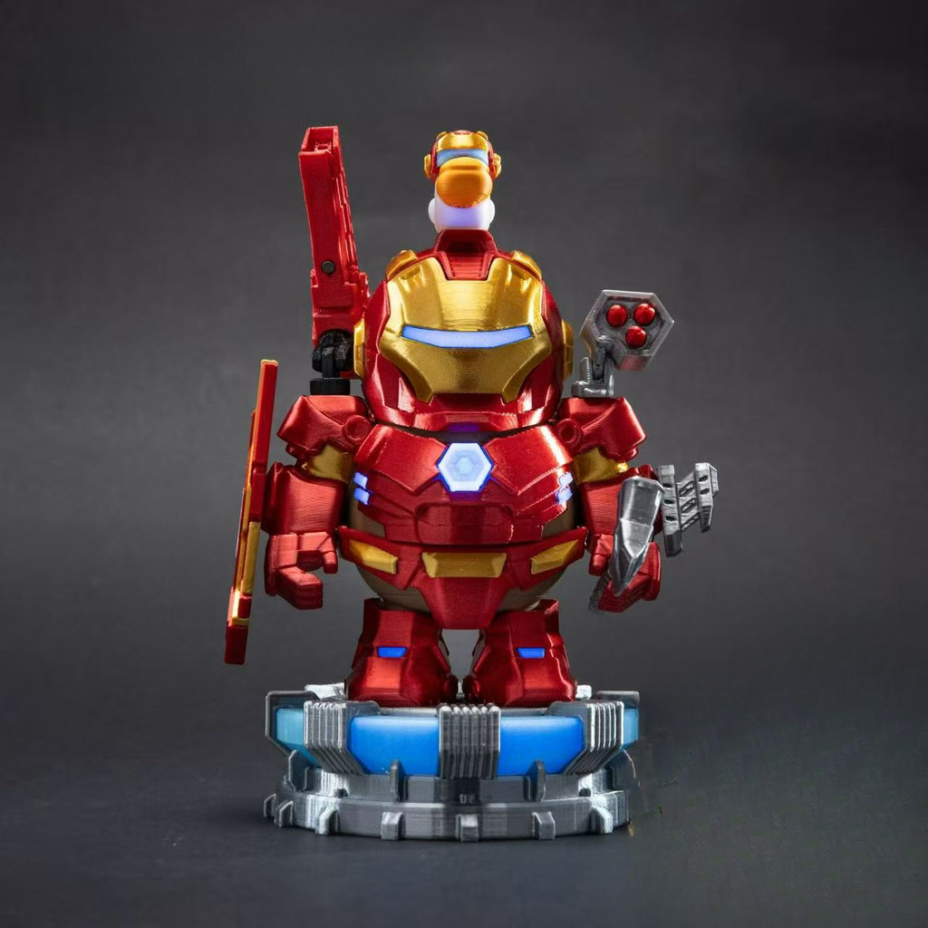[Genuine]Xiaohongshu Same Style Iron Man Capybara Figurine Creative ...