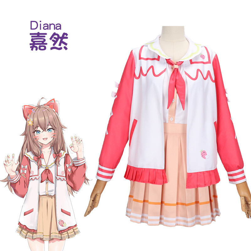Virtual idol Girl Group Jiaran cos Suit Cute Japanese Style Moving Suit ...