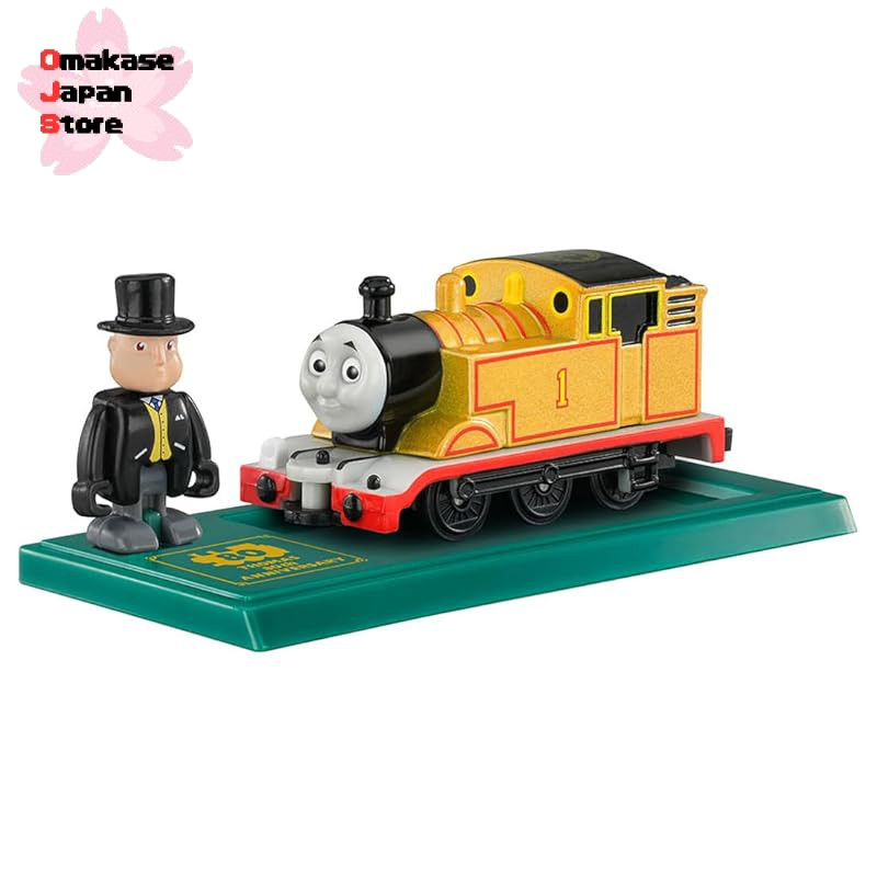TAKARA TOMY Thomas Tomica 80th Anniversary Gold Thomas Set - Mini Car ...