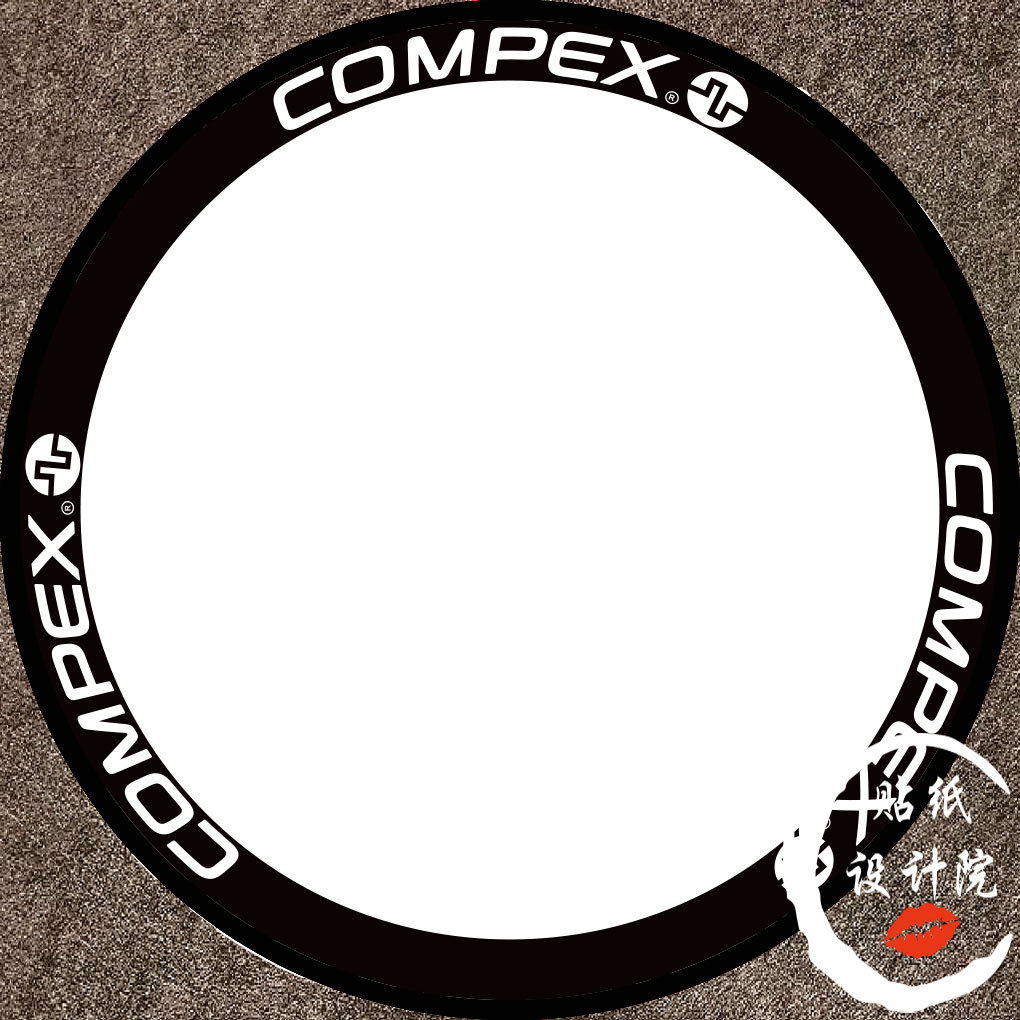 Customized COMPES Bicycle Rim Sticker Bicycle Wheel Set Sticker Road ...