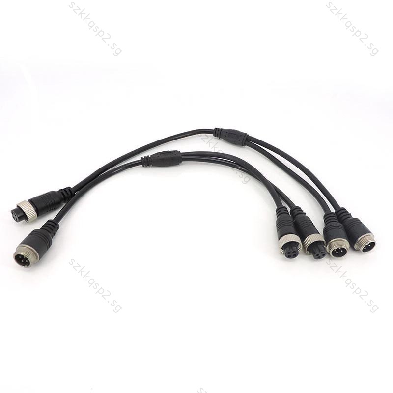 M12 gx12 4Pin Aviation Head to Male female to 2 way male Female ...