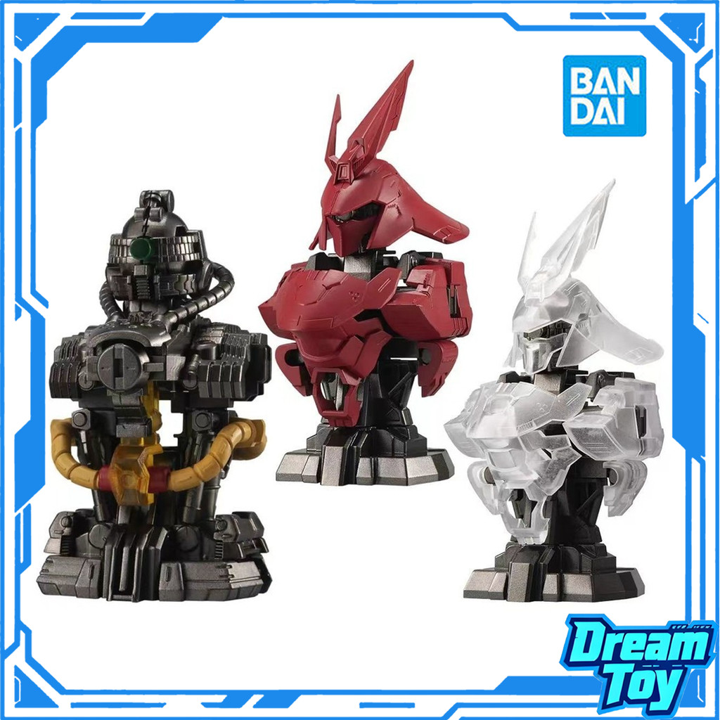 Bandai MS SAZABI Bust Gundam Set – 3-Piece Light-Up High-Detail Bust ...