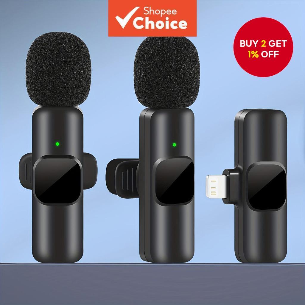 Wireless Microphone for iPhone and Android Type-C Plug Portable ...