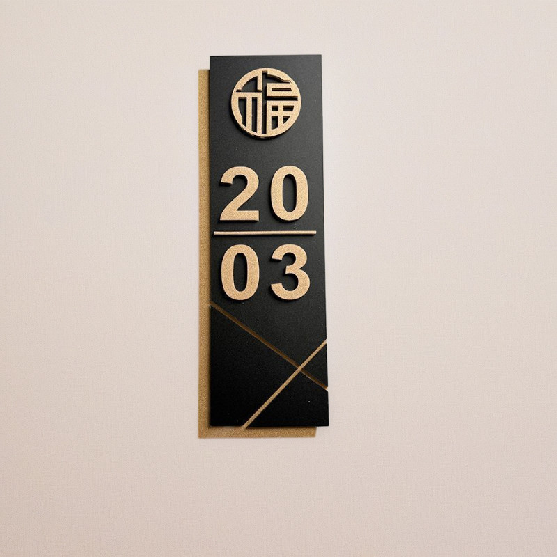 Door Unit Number Door Number Signage Hdb Golden 3D Hotel Residential ...