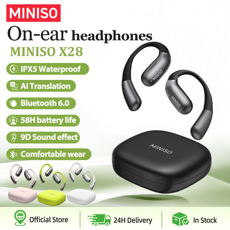 MINISO X28 AI Translation Earphones Open-back Bluetooth Wireless ...