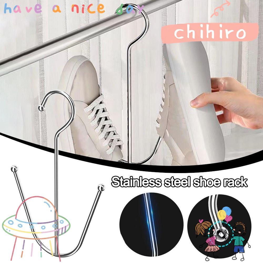 CHIHIRO Shoe Rack, Stainless Steel Windproof Shoe Drying Rack, Hanging ...