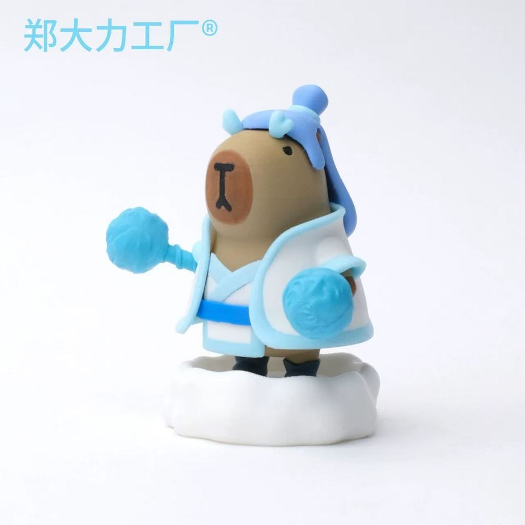 [Genuine]Xiaohongshu Same Style Iron Man Capybara Figurine Creative ...