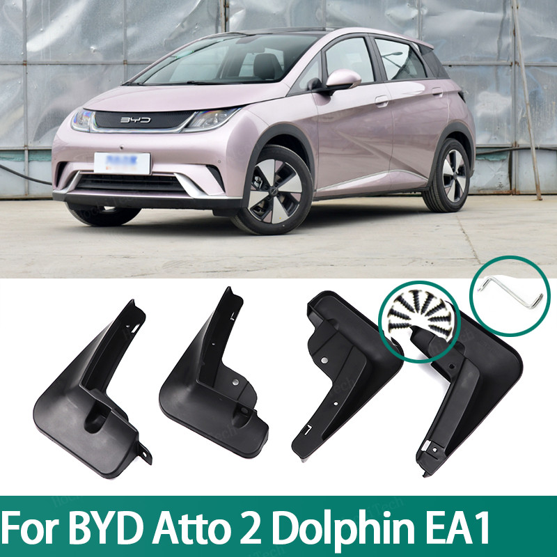 4Pcs/set Plastic Splash Guards Fender Mud Flaps Mudguards For BYD ...