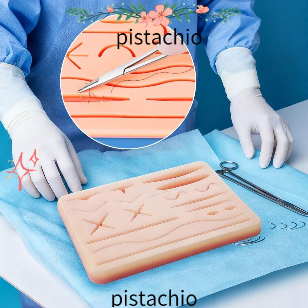 PISTACHIO Silicone Skin Pad, Training Kit Traumatic Suture Practice ...