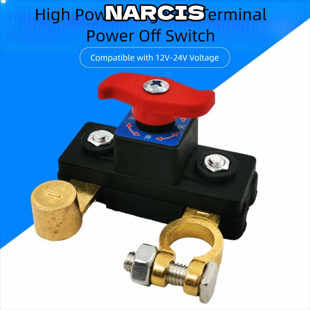 NARCIS Car Battery Disconnect Switch, 12V/24V Negative Terminal Circuit ...