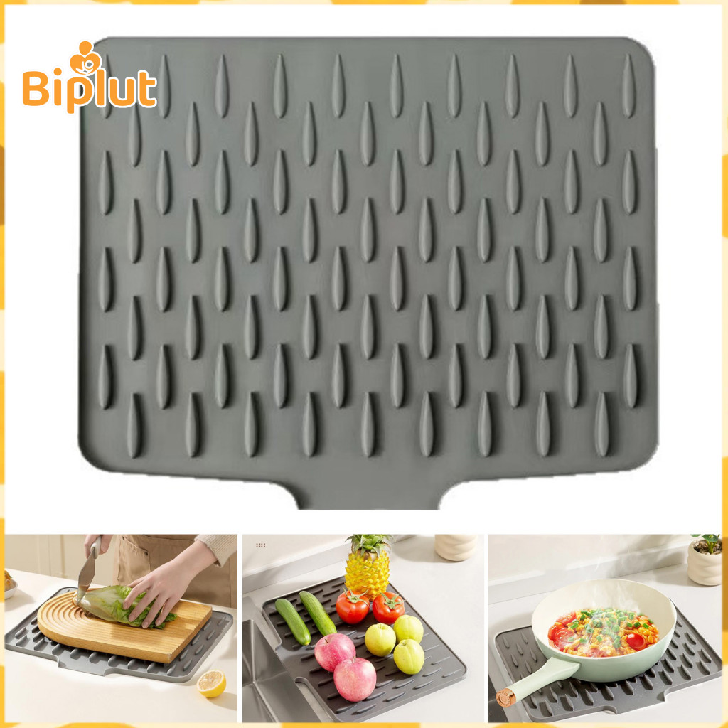 fabricoy- Sloping Drain Dish Rack Space-saving Dish Rack Silicone Slope ...