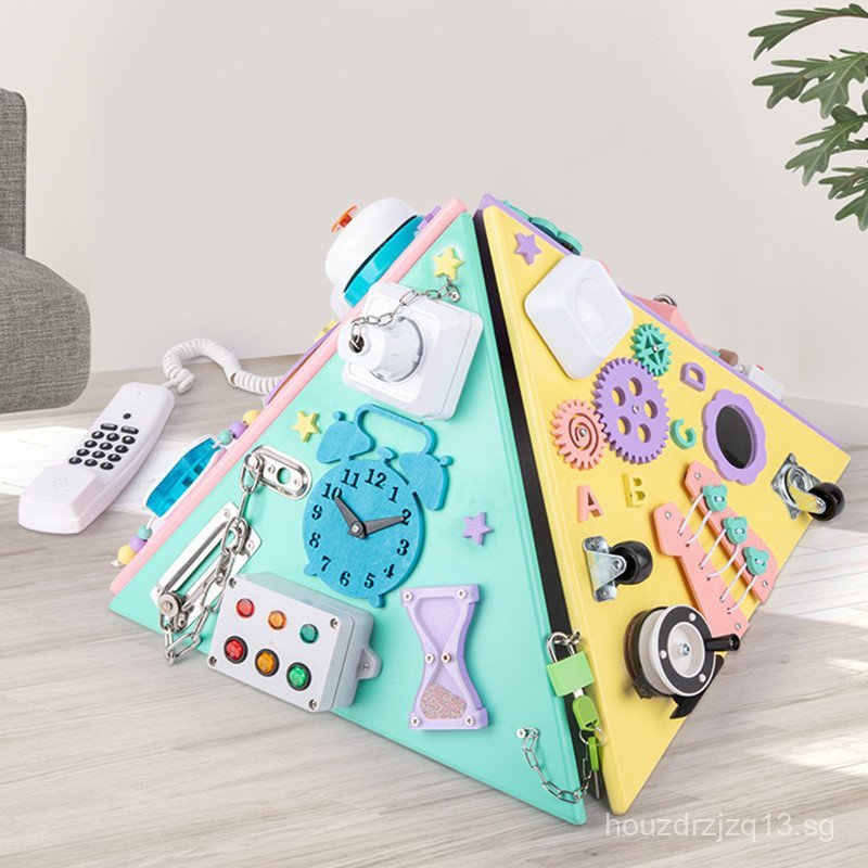 Children's Multifunctional Pyramid Busy House Montessori Enlightenment ...