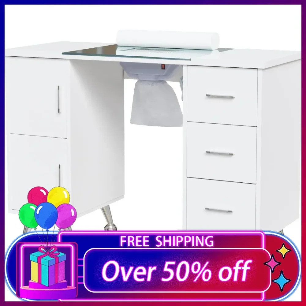 Beauty Salon Nail Supplies Decor Workstation Acetone Resistant ...
