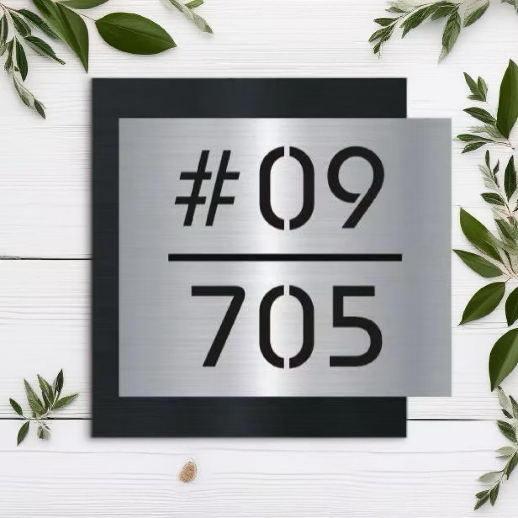 20x20cm Stainless Steel House numberHdb Unit Unit Number Signage Door ...