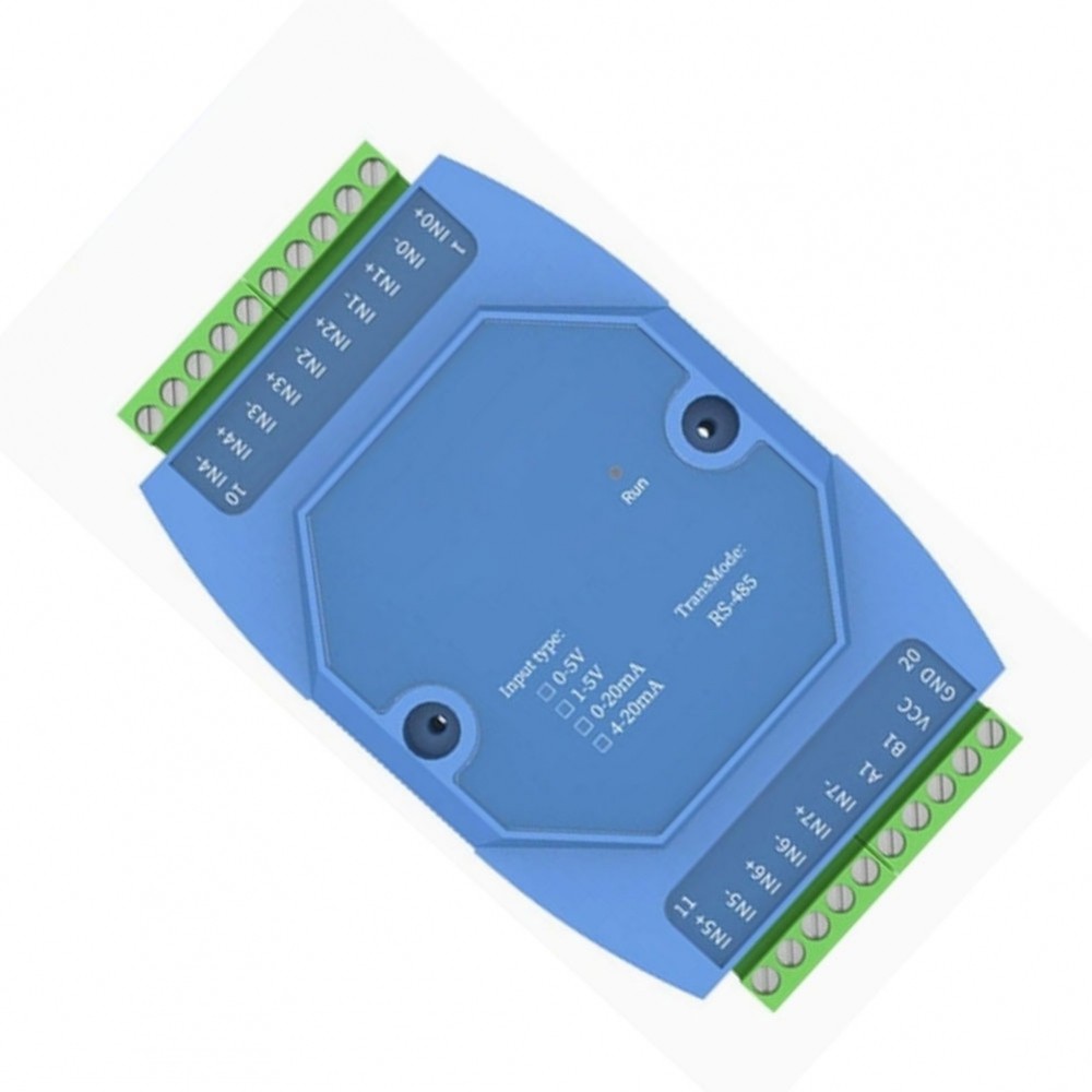 8 Channel Analog Input Signal Module with RS485 Output for Industrial ...